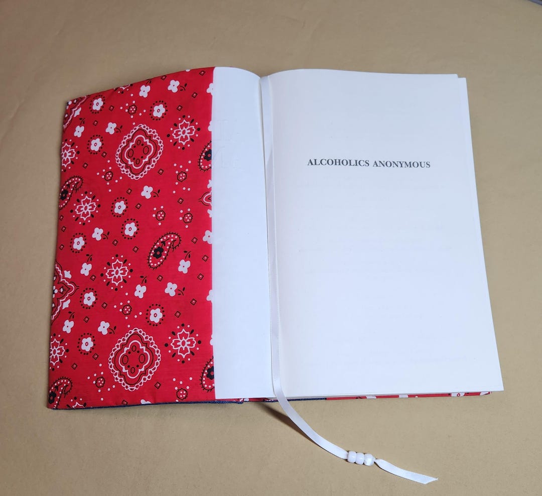 Alcoholics Anonymous Big Book Cover, Large Print Size, Jeans Outside ...