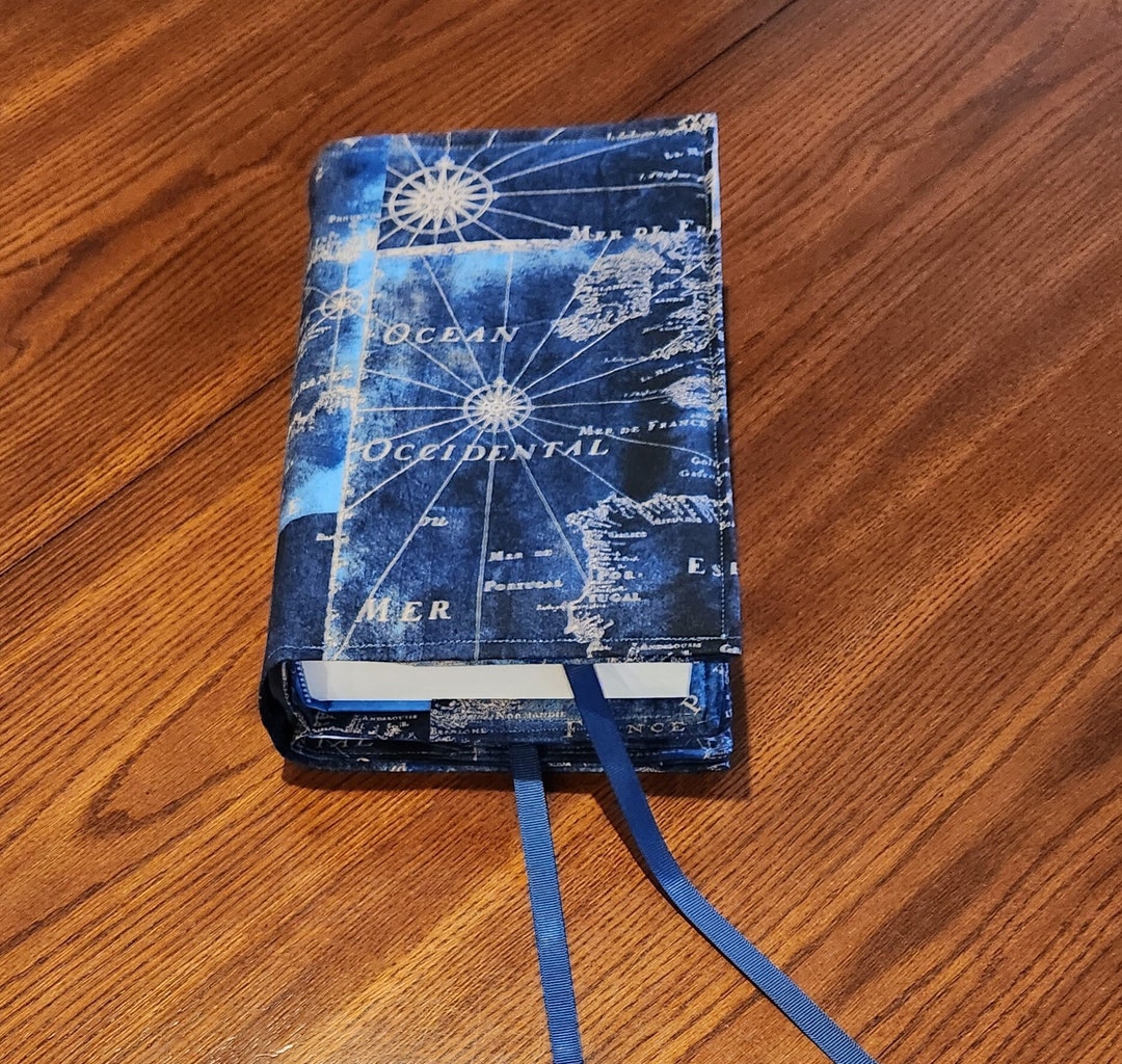 Double Book Cover for Big Book and 12x12 Blue Map Material 2010 - Etsy