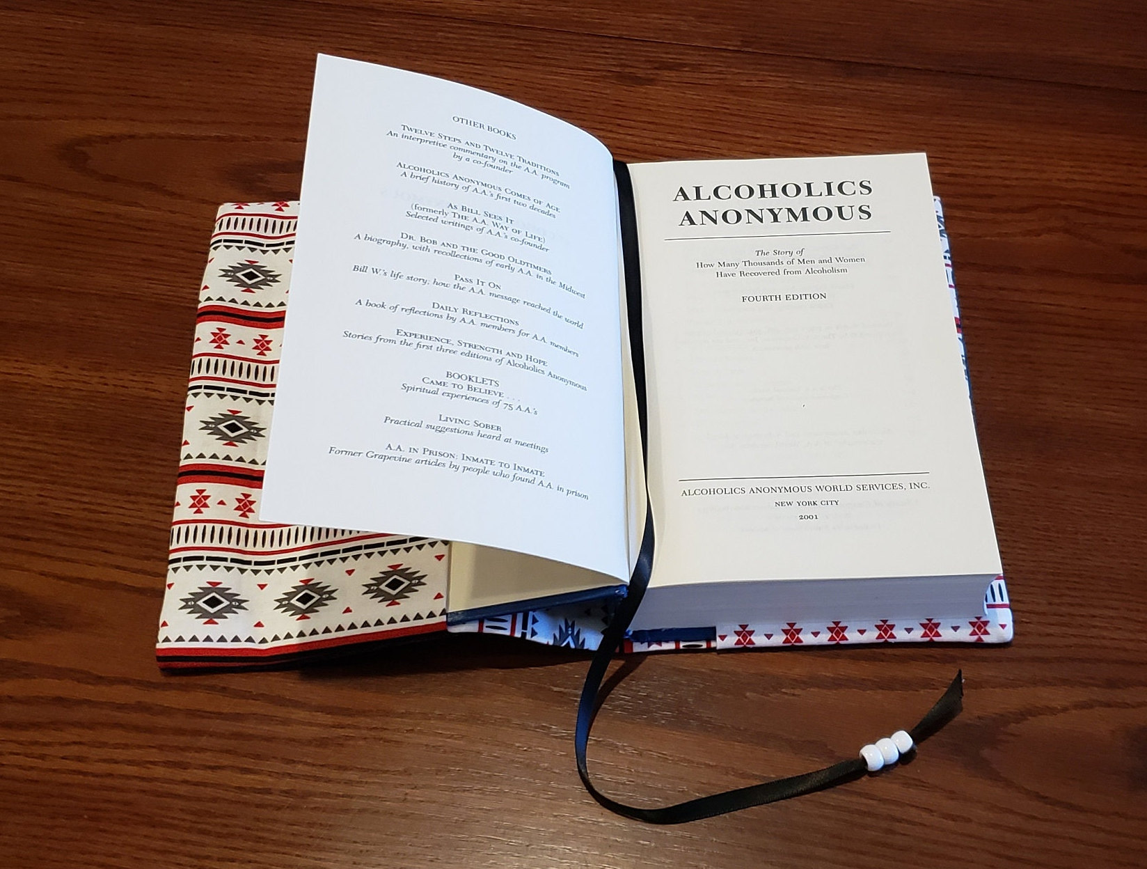 Alcoholics Anonymous Big Book Cover, Made From Jeans and Cotton ...