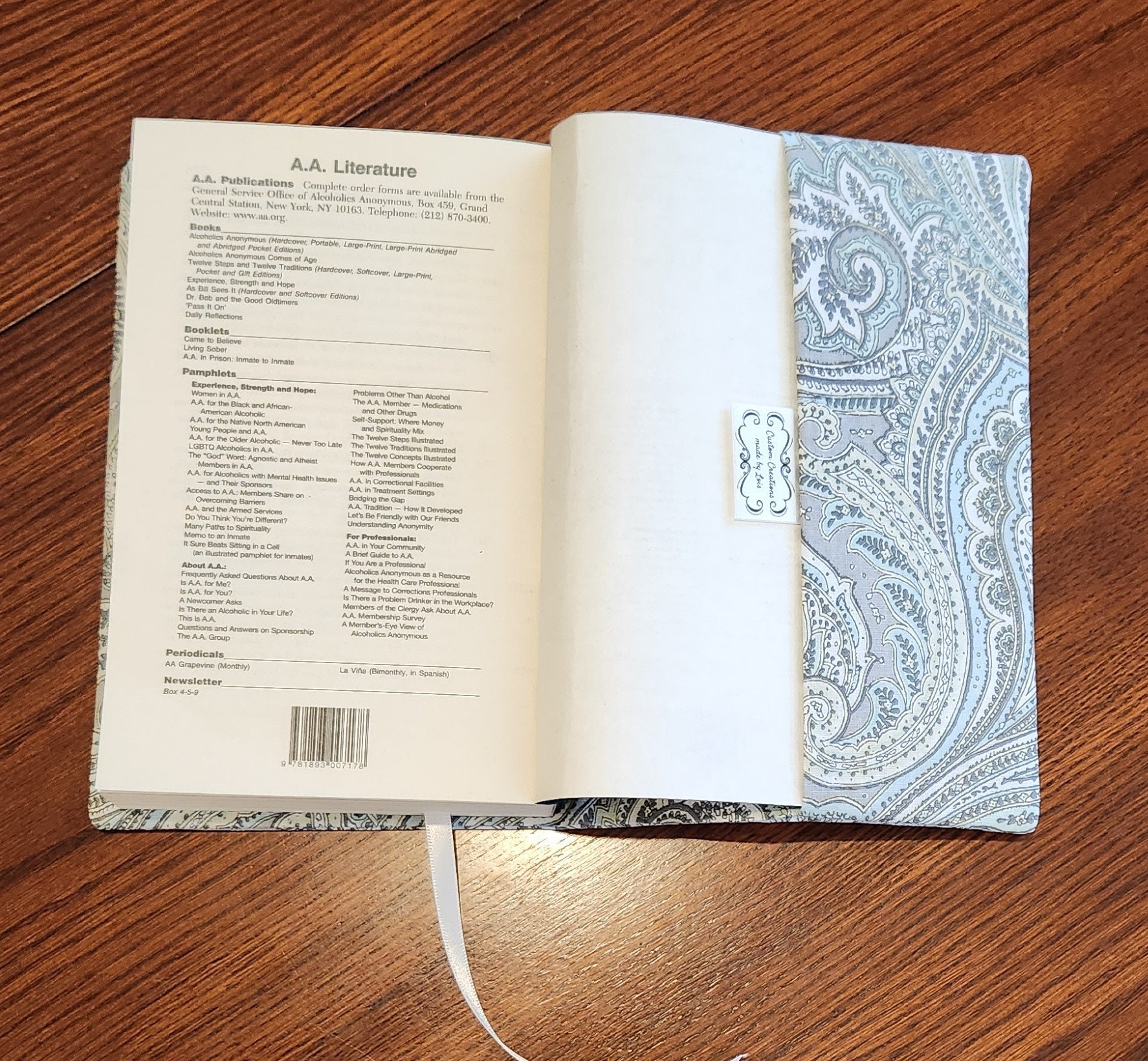 Soft Cover Alcoholics Anonymous Big Book Cover for Soft Cover Big Book ...