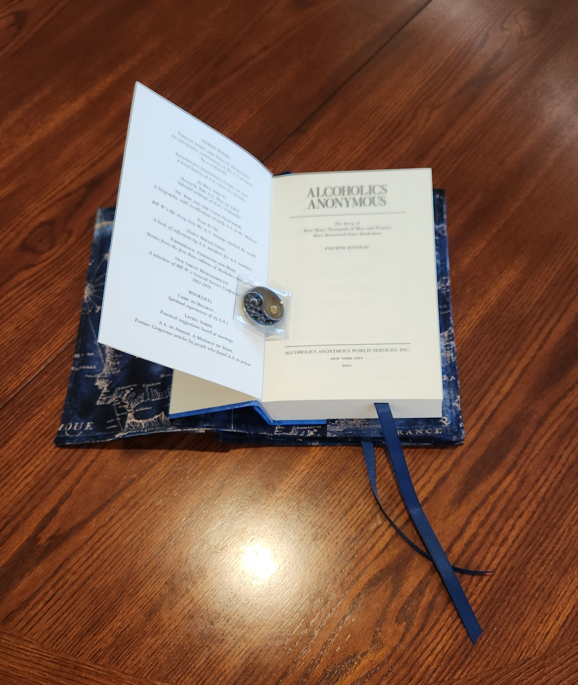 Double Book Cover for Big Book and 12x12 Blue Map Material 2010 - Etsy