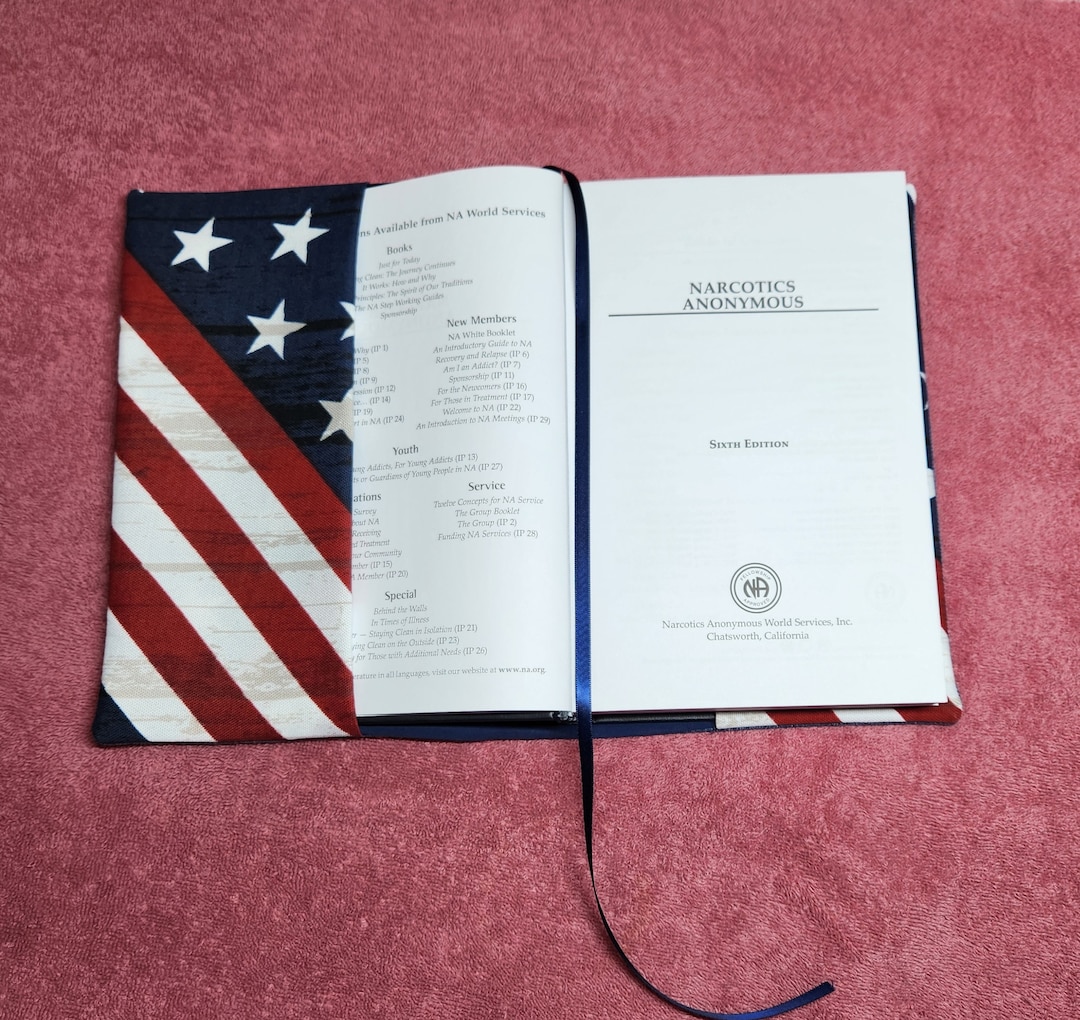 Narcotics Anonymous Book Cover for Hard Cover Book Size 9-1/4 X 6-1/4 X ...