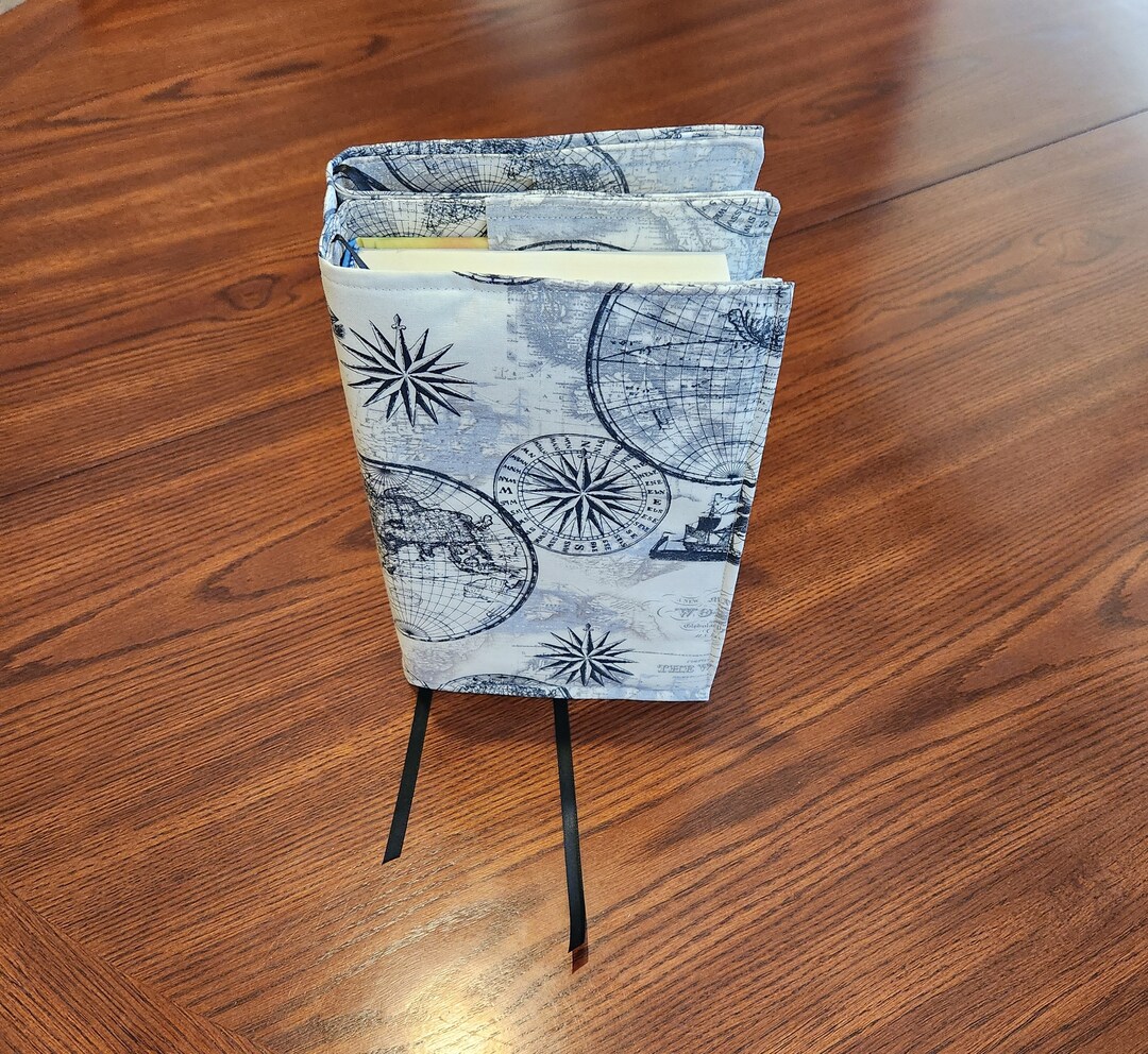 Double Book Cover for Big Book and 12x12 Gray Map Material - Etsy