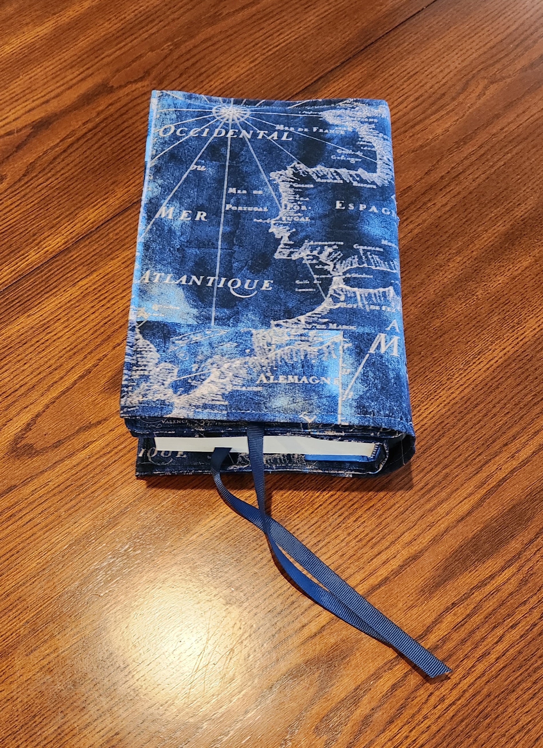 Double Book Cover for Big Book and 12x12 Blue Map Material 2010 - Etsy