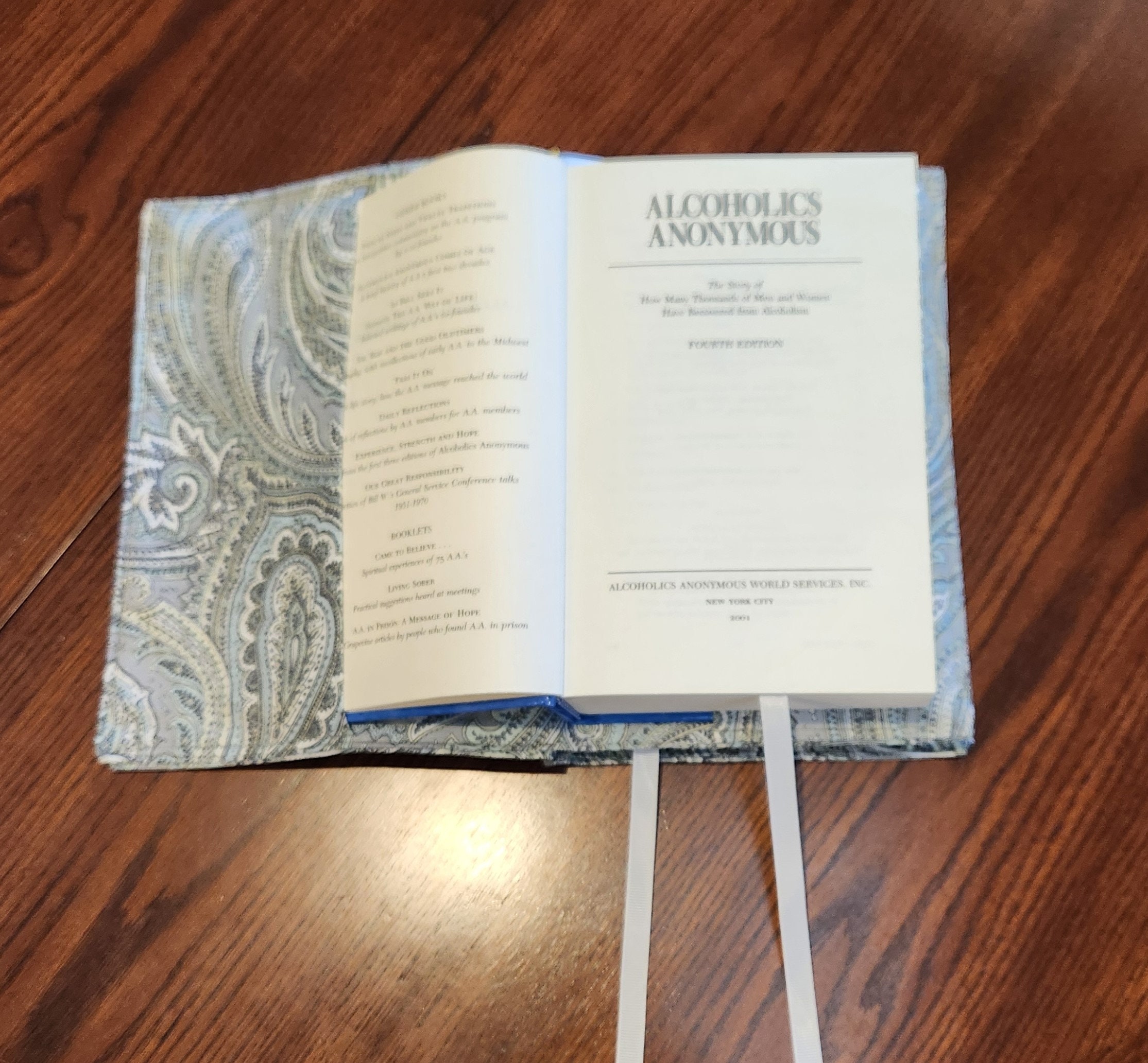 Double Book Cover for Big Book and 12x12 Green Swirl Material 2018 - Etsy