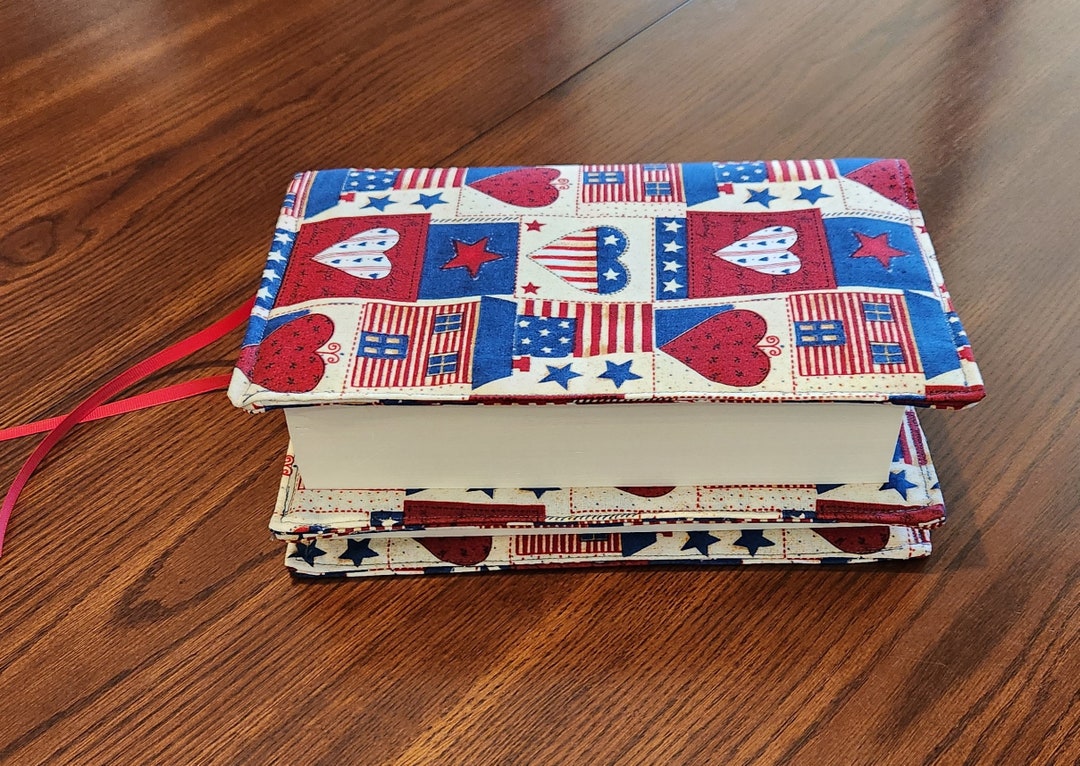 Double Book Cover for Big Book and 12x12 Flag Hearts Material 2017 - Etsy