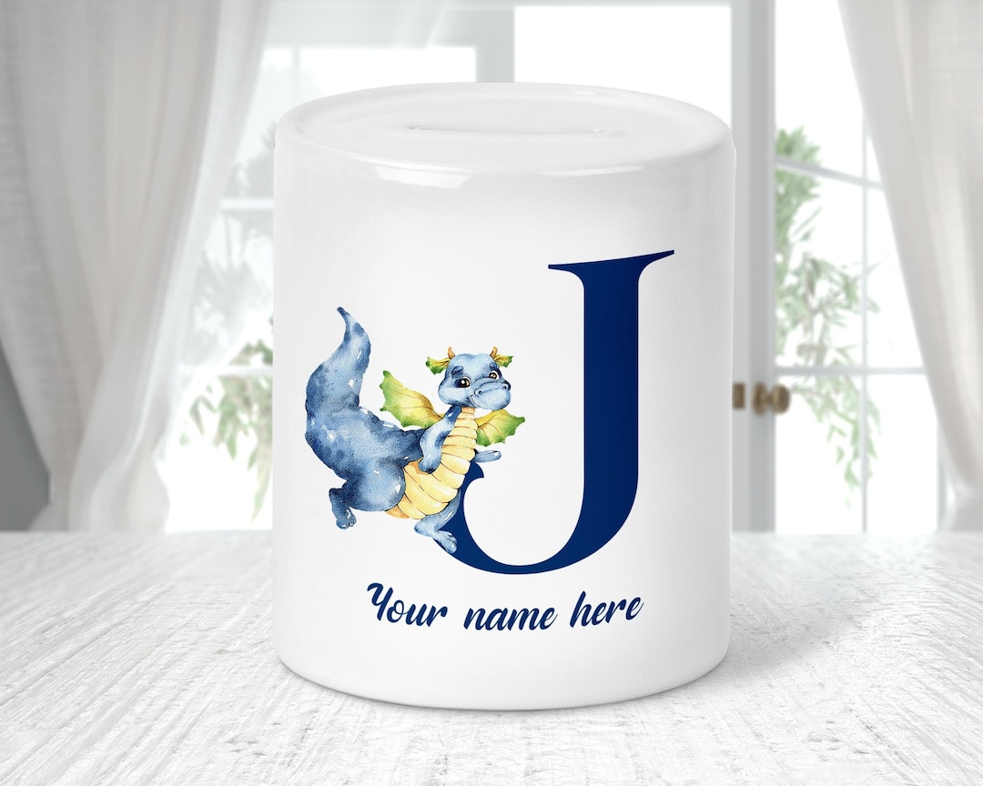 Dragon Money Box, Personalised Money Box, Boys Birthday Gift, Boys ...