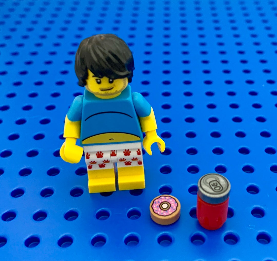 LEGO fat Boy Male Minifigure Belly Line Shorts Pyjamas - Etsy
