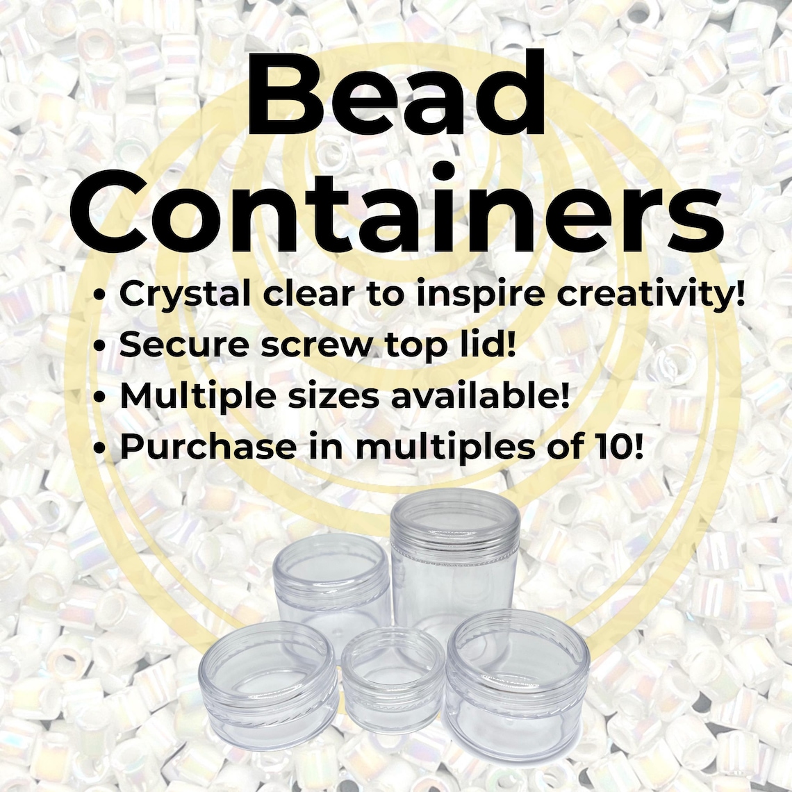15 Gram Clear Seed Bead Storage Containers - Etsy