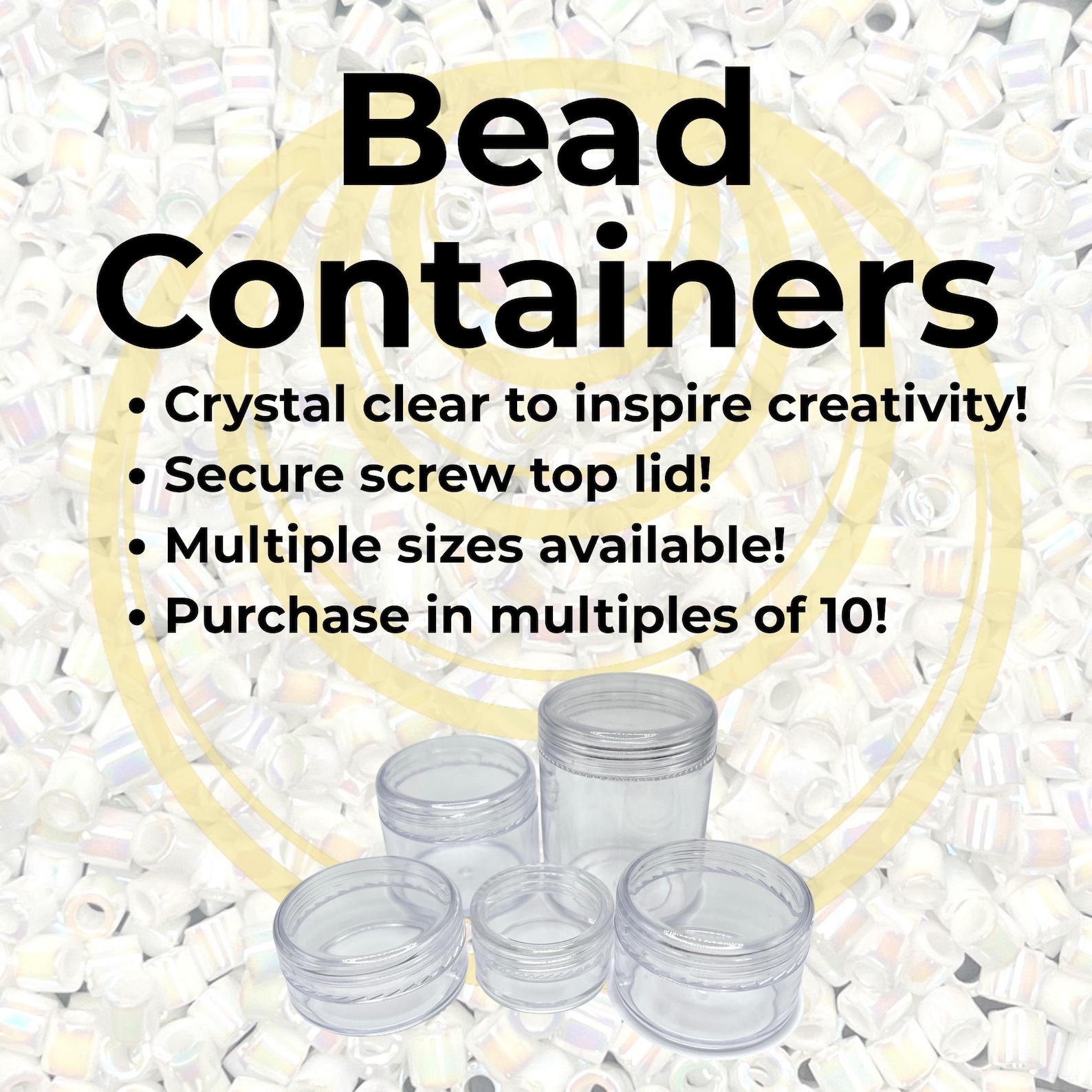 15 Gram Clear Seed Bead Storage Containers - Etsy