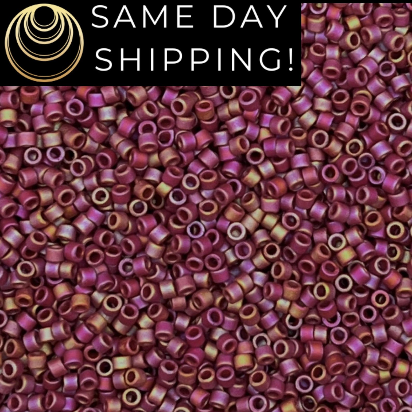 DB2308 11/0 Miyuki Delica Beads Matte Opaque Glazed Plum AB - Etsy