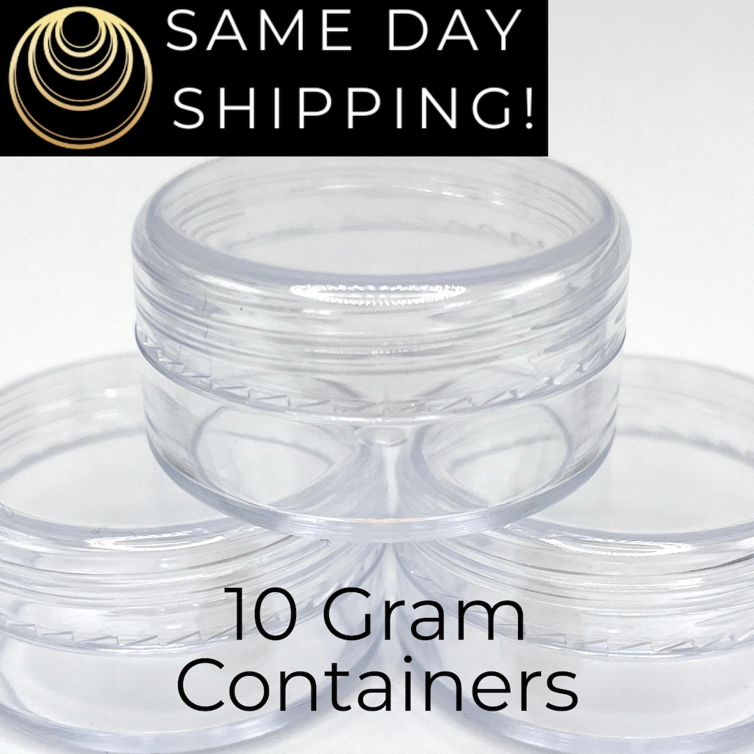 10 Gram Clear Seed Bead Storage Containers - Etsy