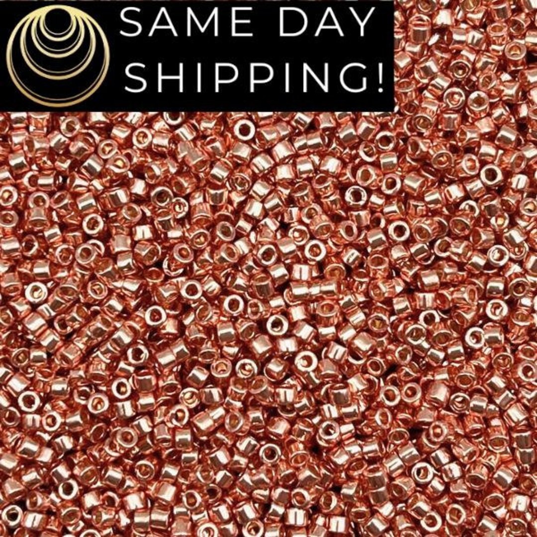 DB2503 11/0 Miyuki Delica Beads Duracoat Galvanized Rose Gold - Etsy