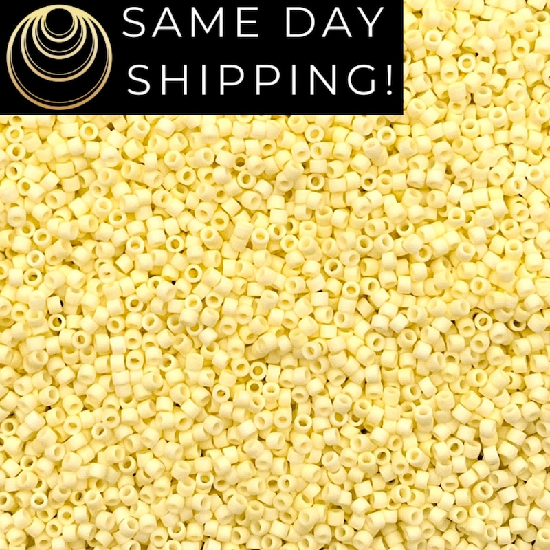 Matte Pastel Yellow Beads - Etsy