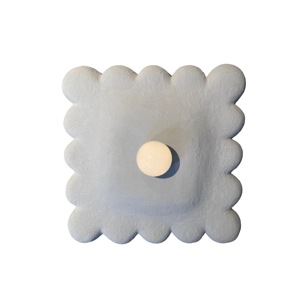 LE RAVIOLI Made to Order Handmade Plaster Light Sculpture Wall Sconce ...