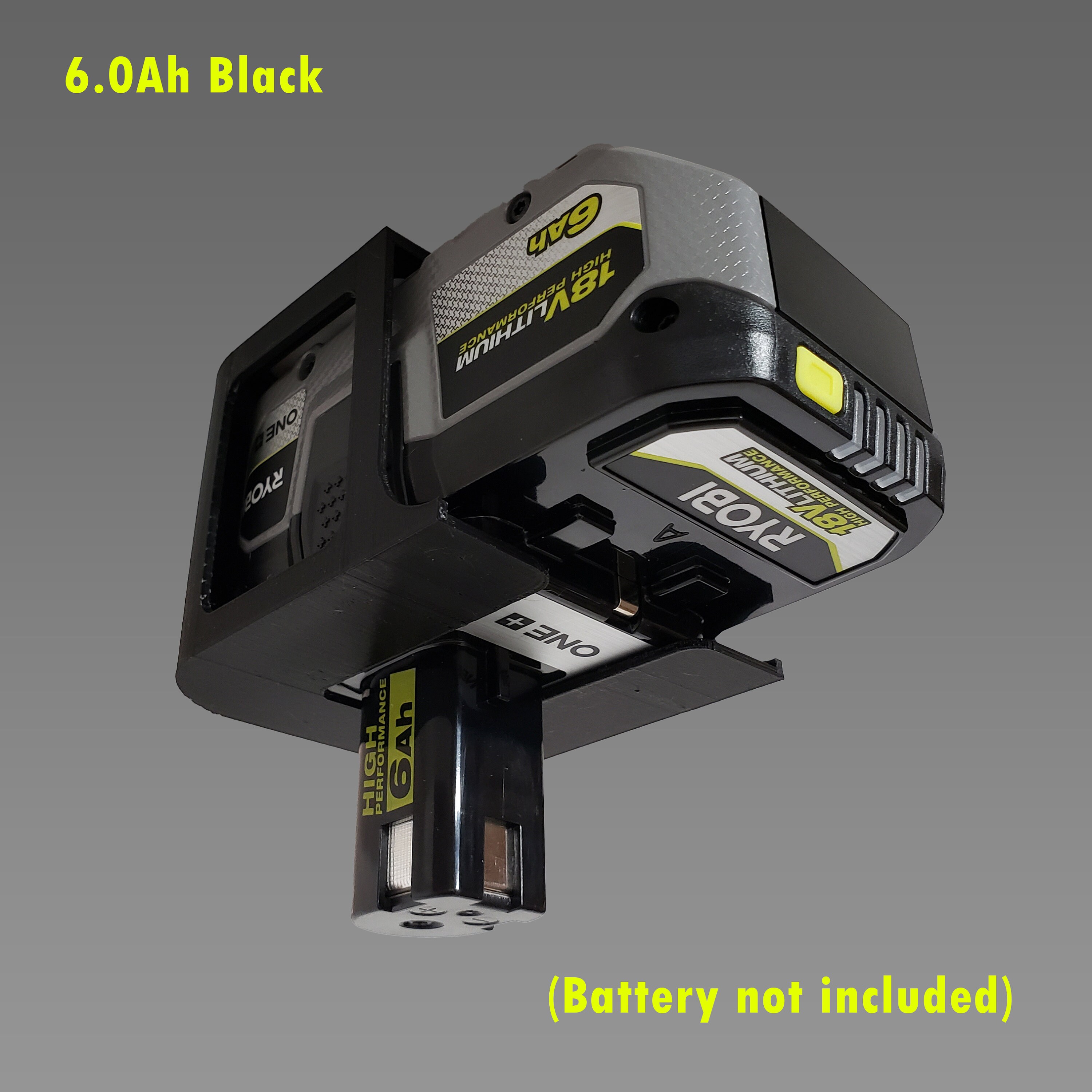 Versatile Ryobi 18v ONE+ Battery Holder - Under Cabinet or Vertical ...