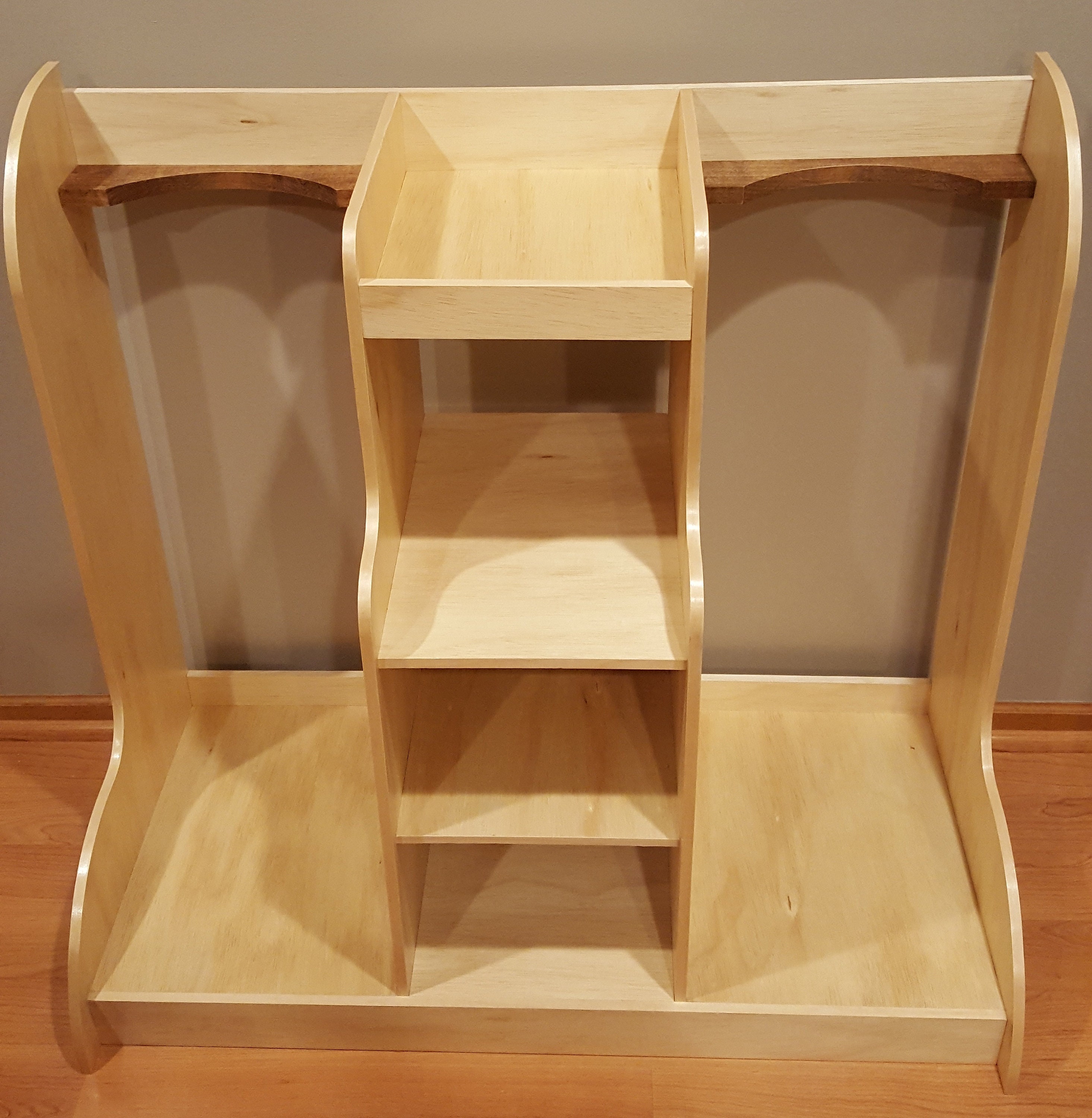 DIY Double Golf Bag Rack Plans with Storage Shelves — Third Stall ...