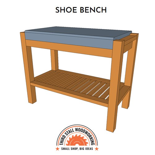 Sitting Bench and Shoe Rack DIY Digital Plans - Etsy