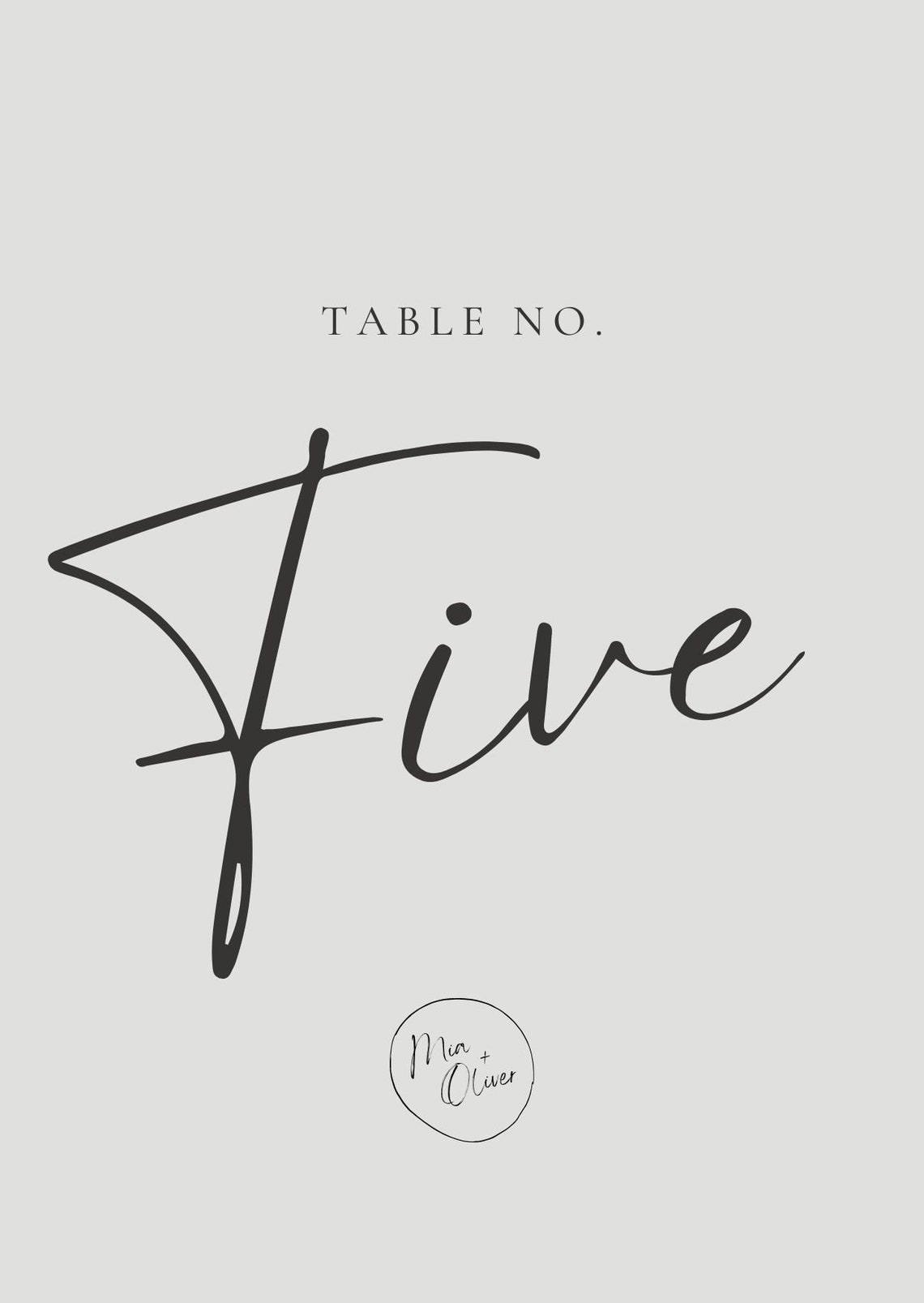 Cream Elegant Classic Wedding Table Numbers - Etsy
