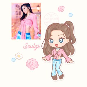 Holographic Stickers Red Velvet Chibi - Irene Seulgi Wendy Joy Yeri ...