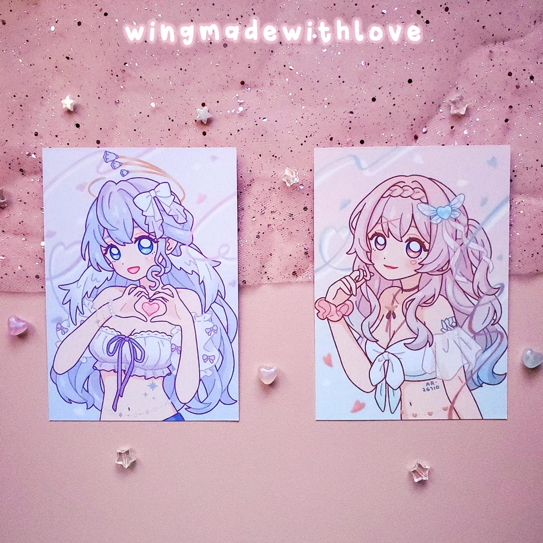 Honkai Star Rail Matte/Holographic Print Robin Firefly Pastel Aesthetic ...