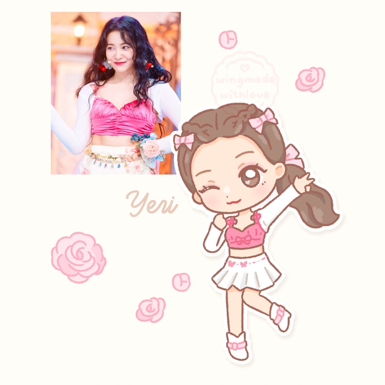 Red Velvet Chibi Stickers Irene Seulgi Wendy Joy Yeri Feel - Etsy