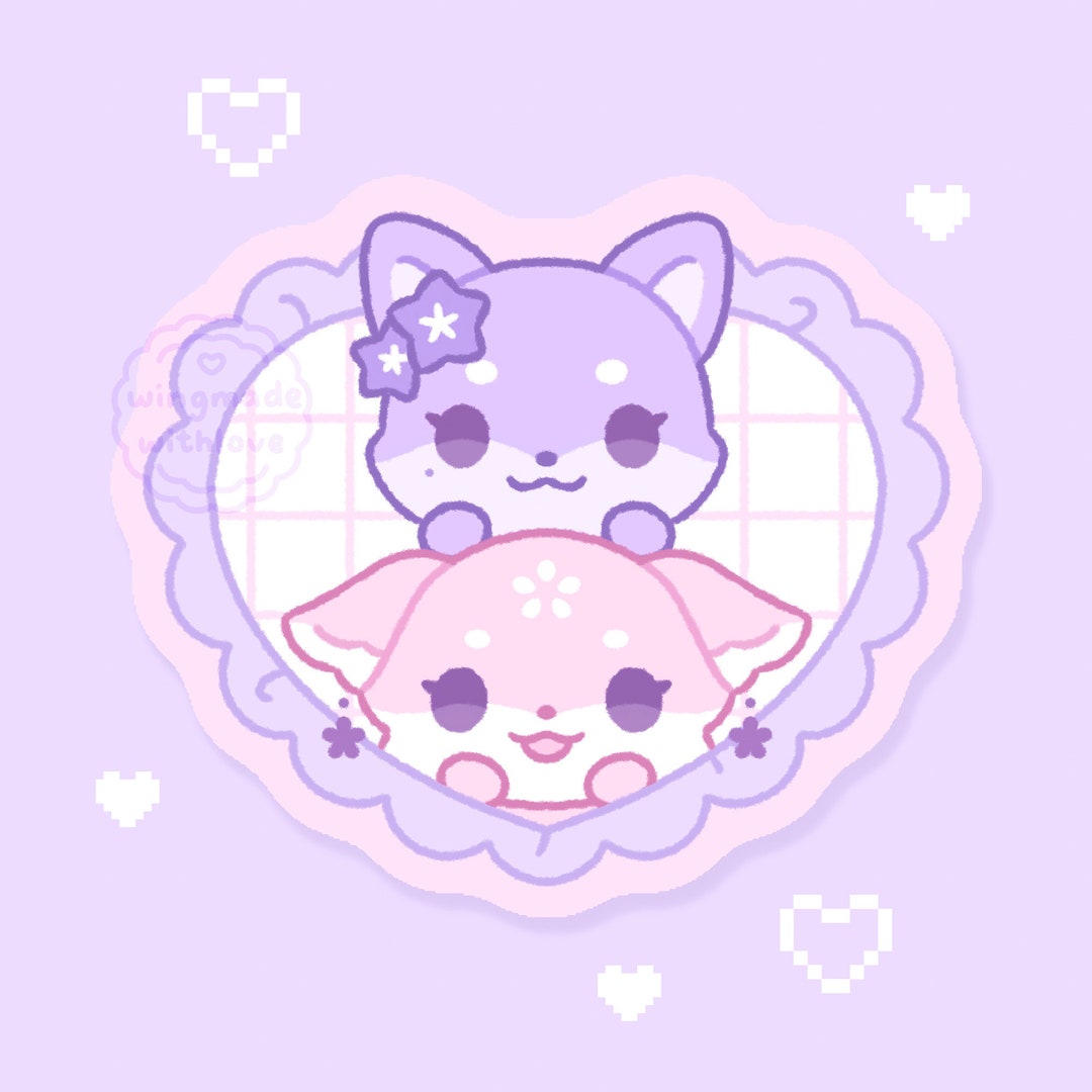 Genshin Impact Eimiko Yae Miko Raiden Shogun Ei Foxes Heart Sticker ...