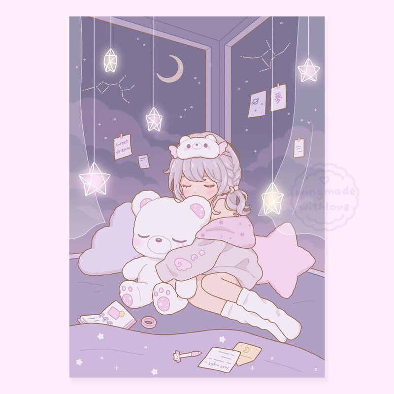 Kawaii Wall Art - Etsy