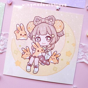 Genshin Chibi Matte/holographic Print Klee Dodoco Sigewinne Nahida ...