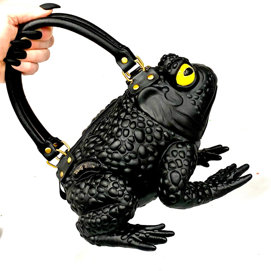 Black Toad Bag Purse Windy Willow Cottage Core Witch Frog - Etsy