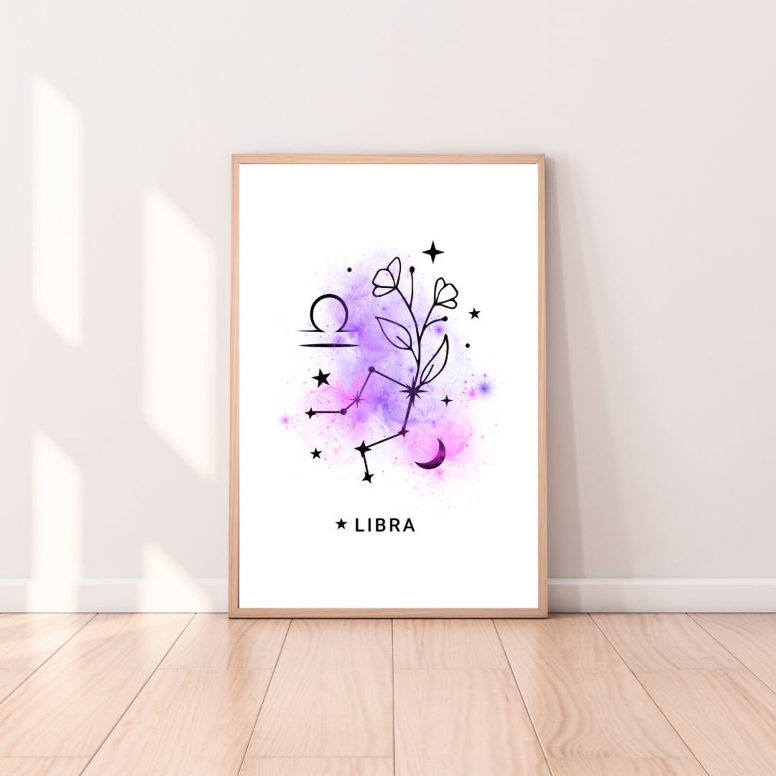 Libra Wall Art Set, 2 Set Dorm Room Poster, Zodiac Print, Motivation ...