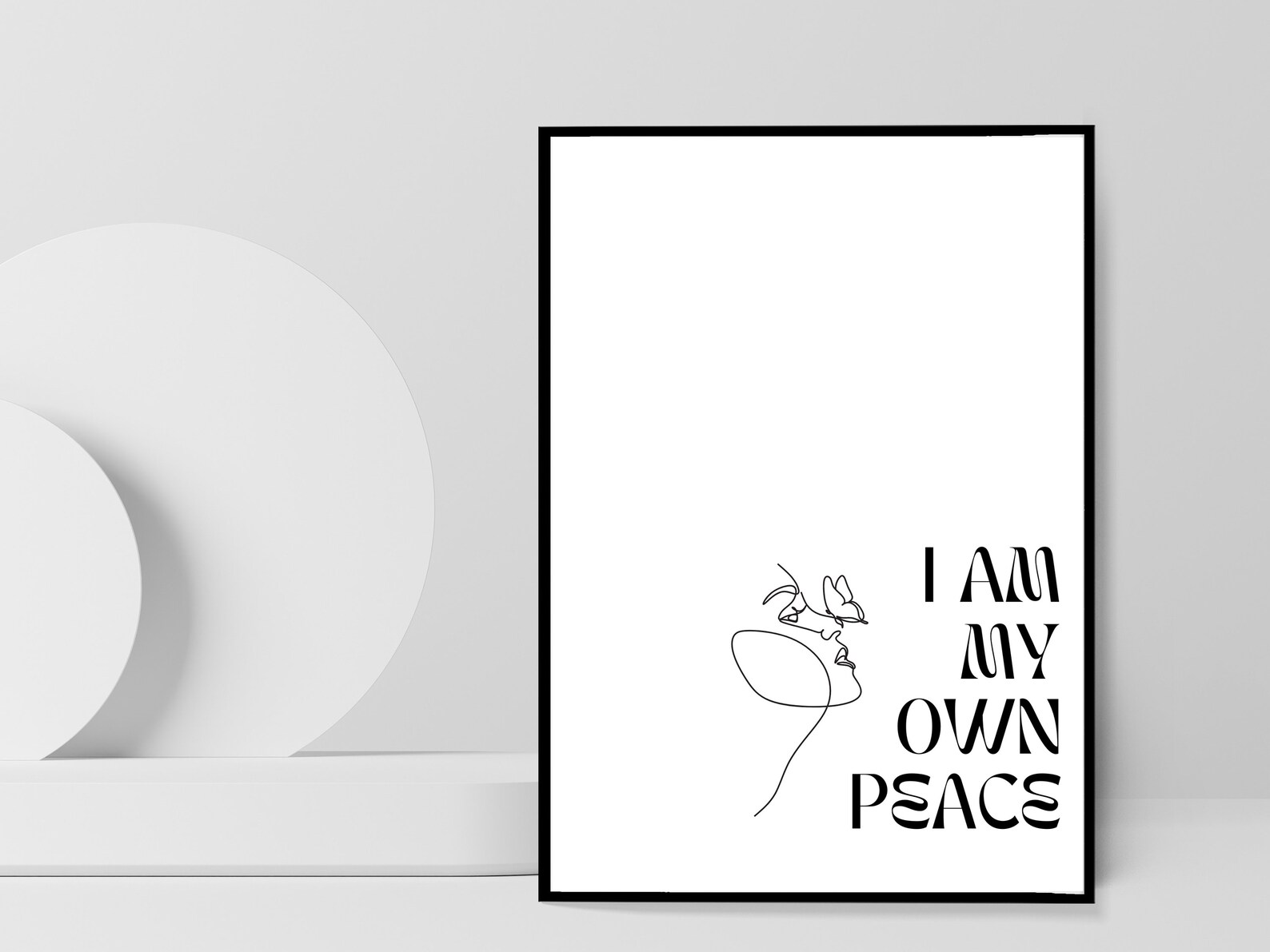 Female Empowerment Art ,woman Face Line Drawing, Self-love Woman Poster ...