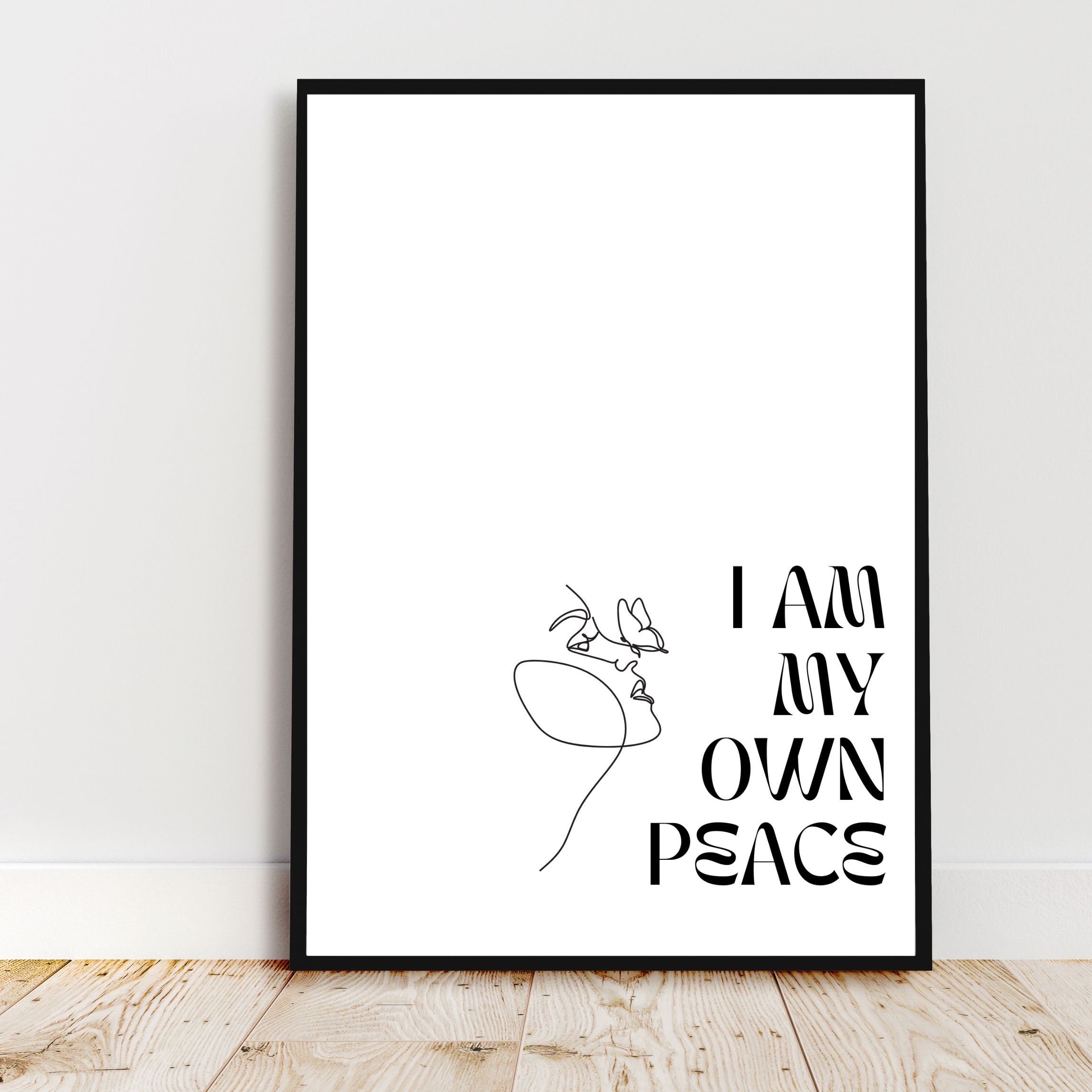 Female Empowerment Art ,woman Face Line Drawing, Self-love Woman Poster ...