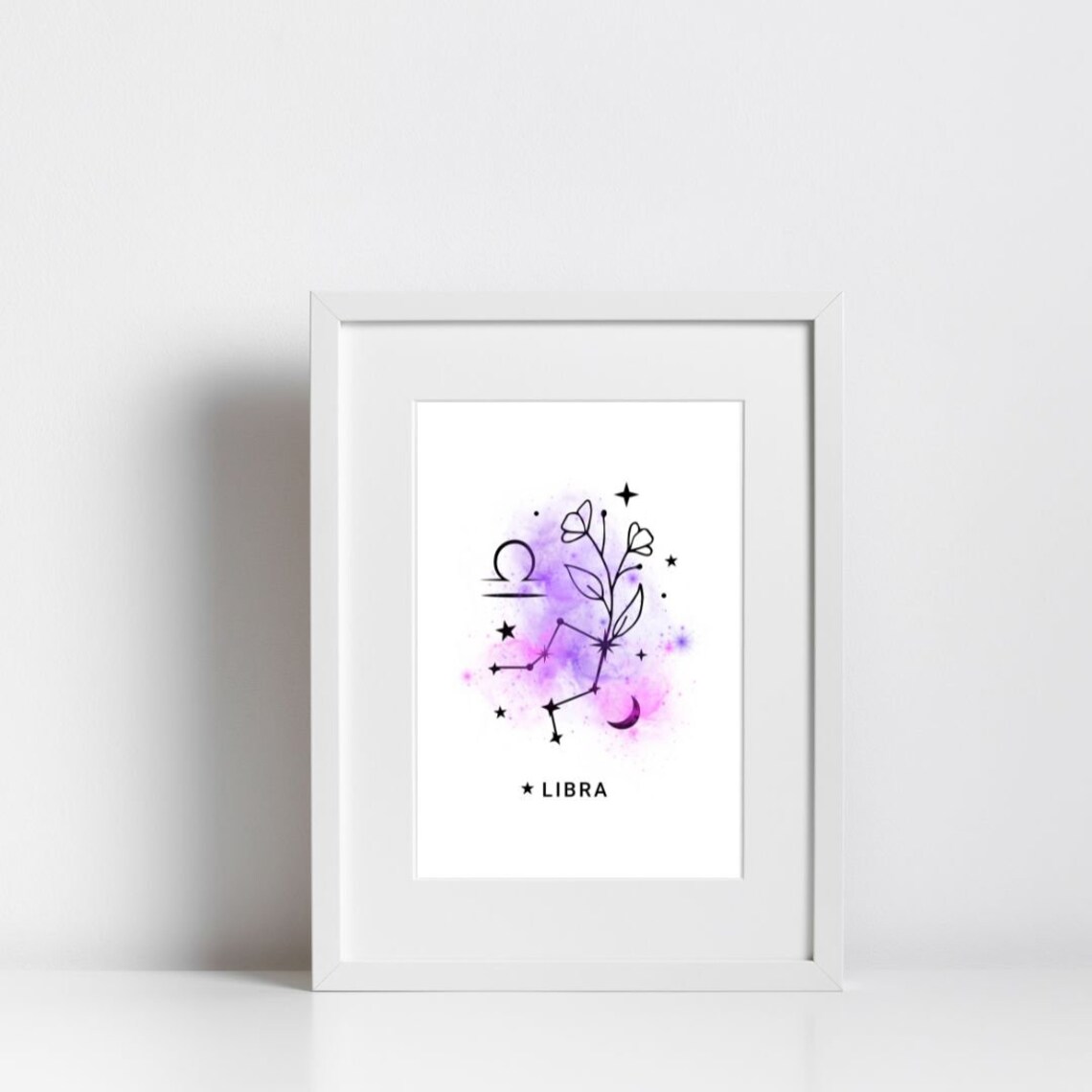 Libra Wall Art Set, 2 Set Dorm Room Poster, Zodiac Print, Motivation ...
