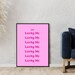 Lucky Me Wall Art 777 Lucky Me Pink Aesthetic Print Lucky - Etsy