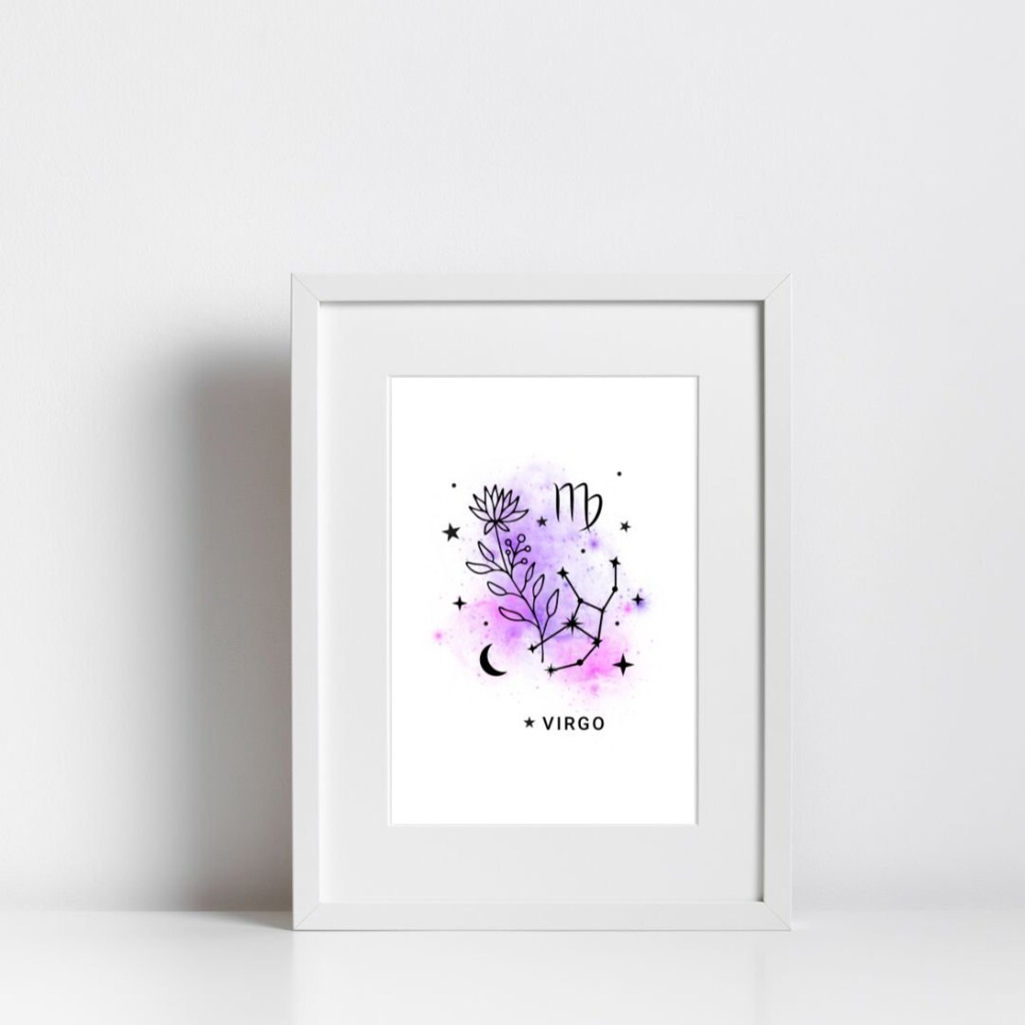 Virgo Wall Art Set, 2 Set Dorm Room Poster, Zodiac Print, Motivation ...