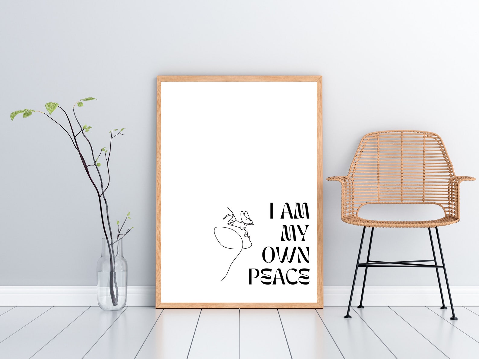 Female Empowerment Art ,woman Face Line Drawing, Self-love Woman Poster ...