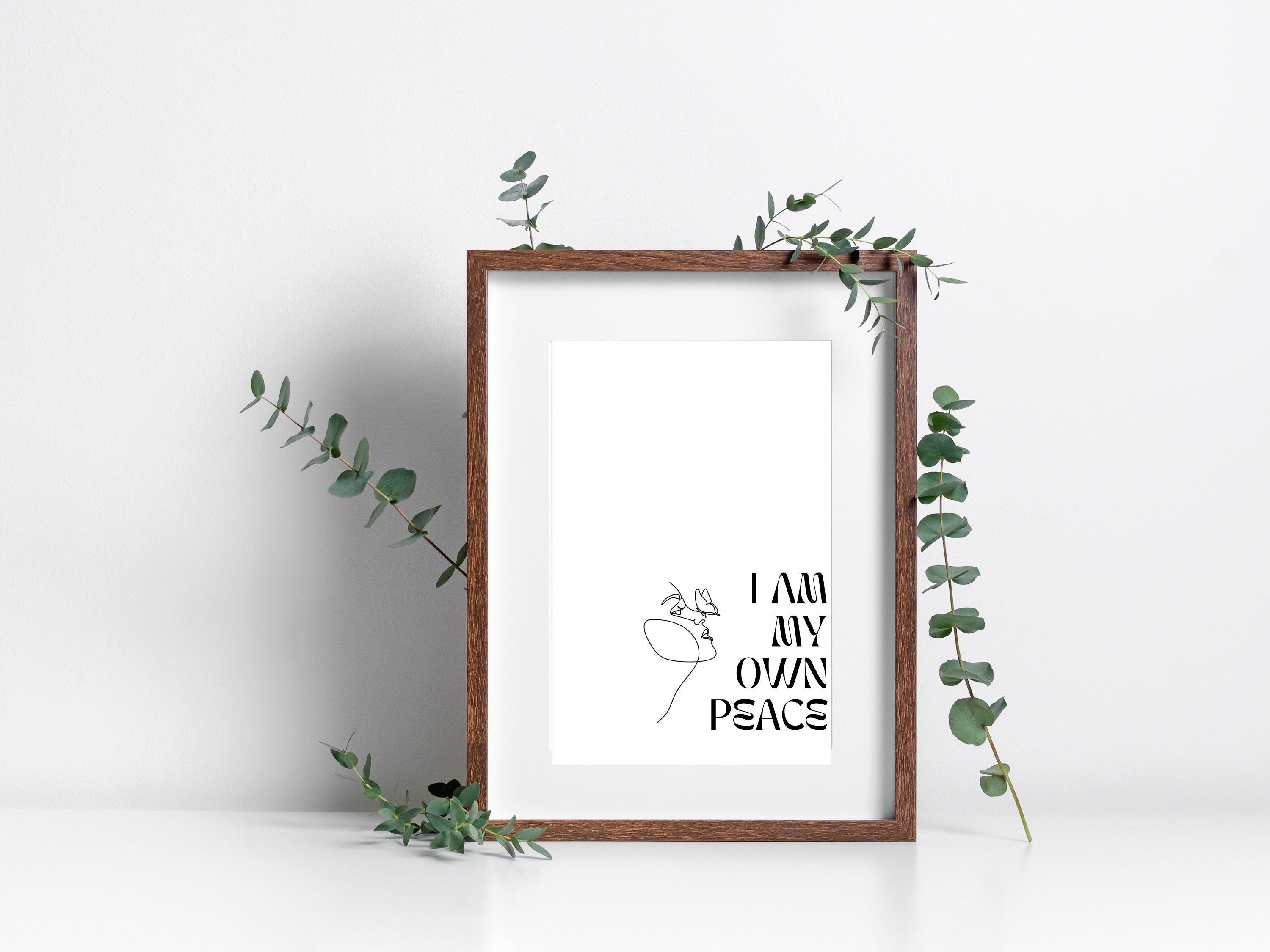 Female Empowerment Art ,woman Face Line Drawing, Self-love Woman Poster ...