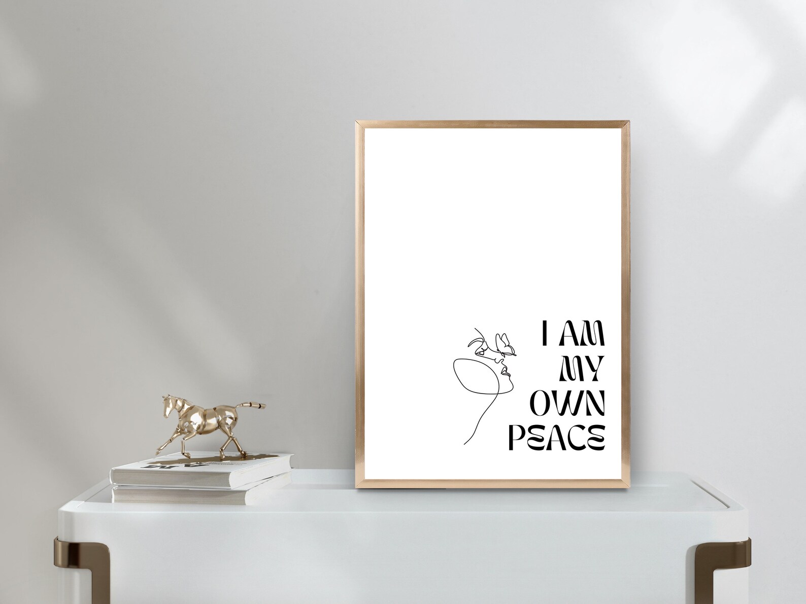 Female Empowerment Art ,woman Face Line Drawing, Self-love Woman Poster ...