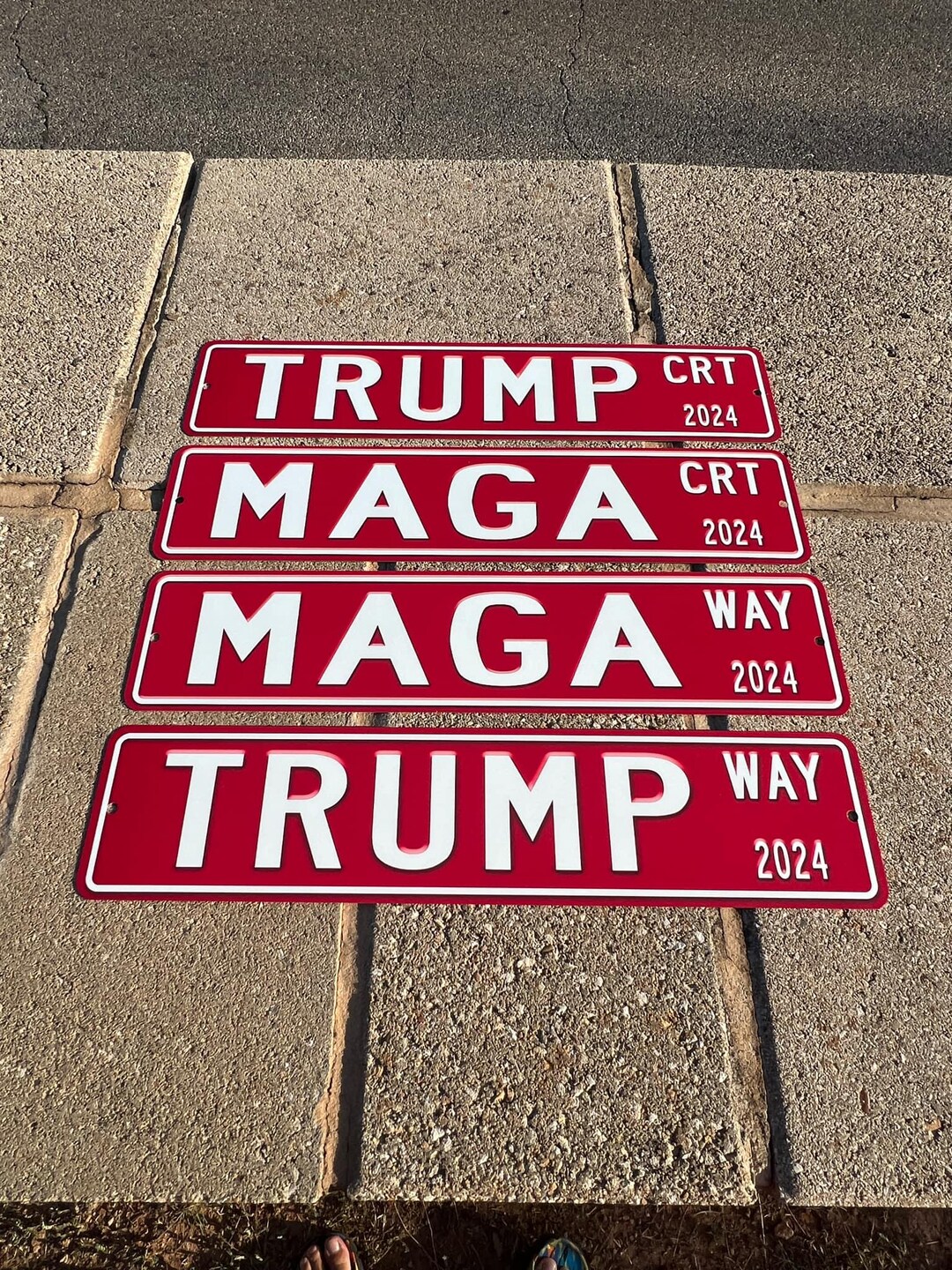 Trump for President 2024 MAGA Street Sign Signage Perfect for Your Man ...