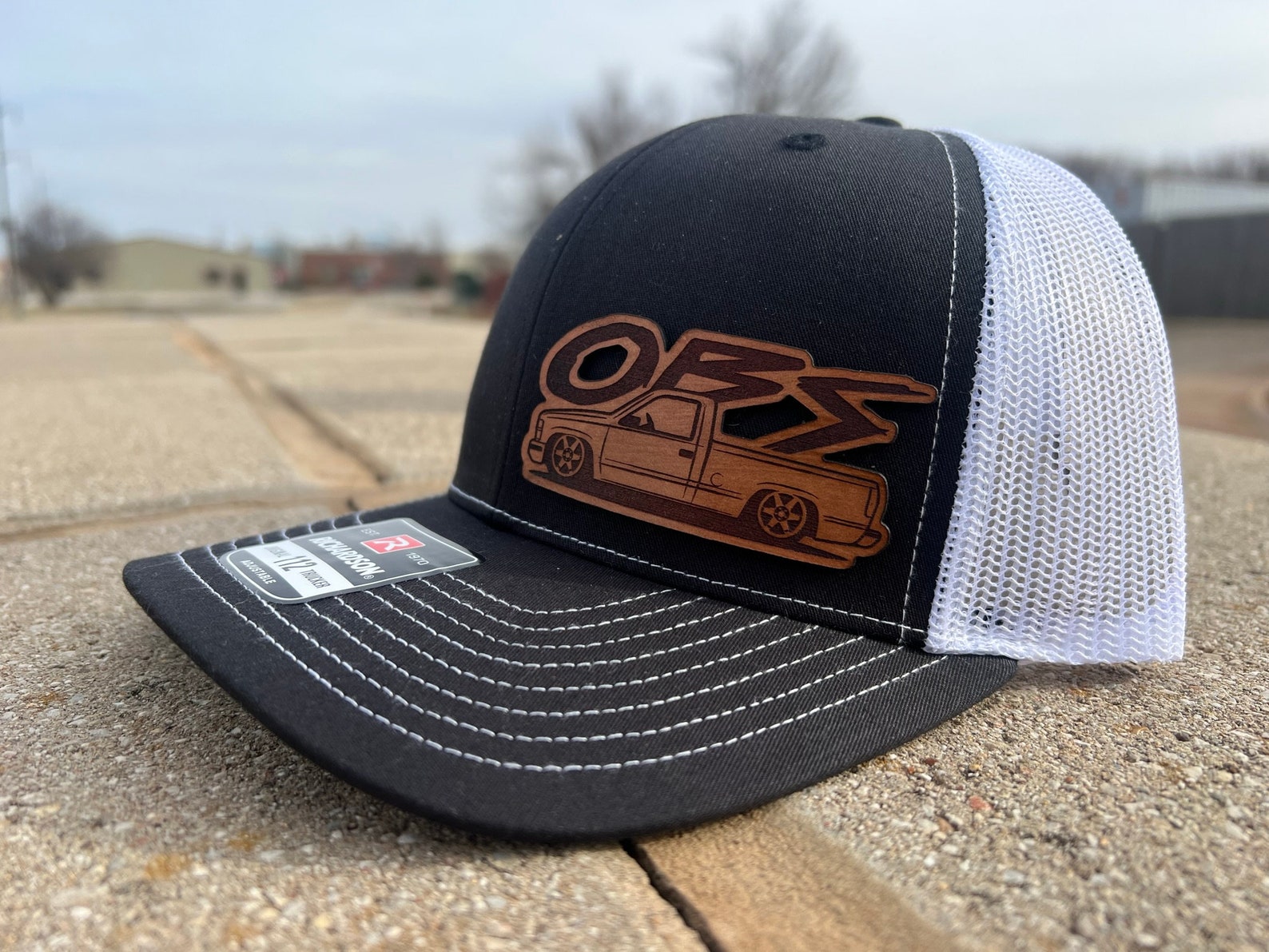 Chevy GMC Sierra Silverado OBS Nation Leather Snap Back - Etsy