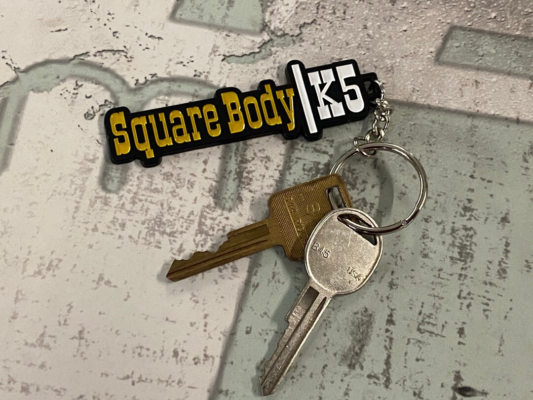 Chevy GMC Square Body K5 Metal Keychain - Handcrafted Stamped Enamel ...