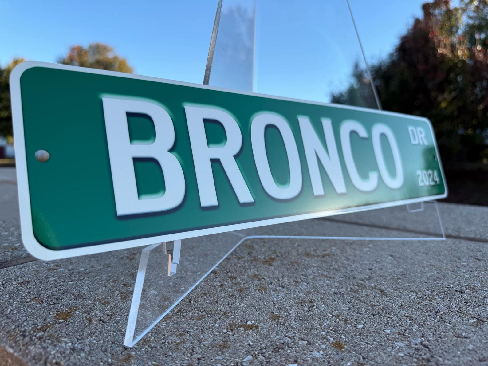 Custom Ford Bronco Street Sign – Personalized Year & Abbreviation, Man ...