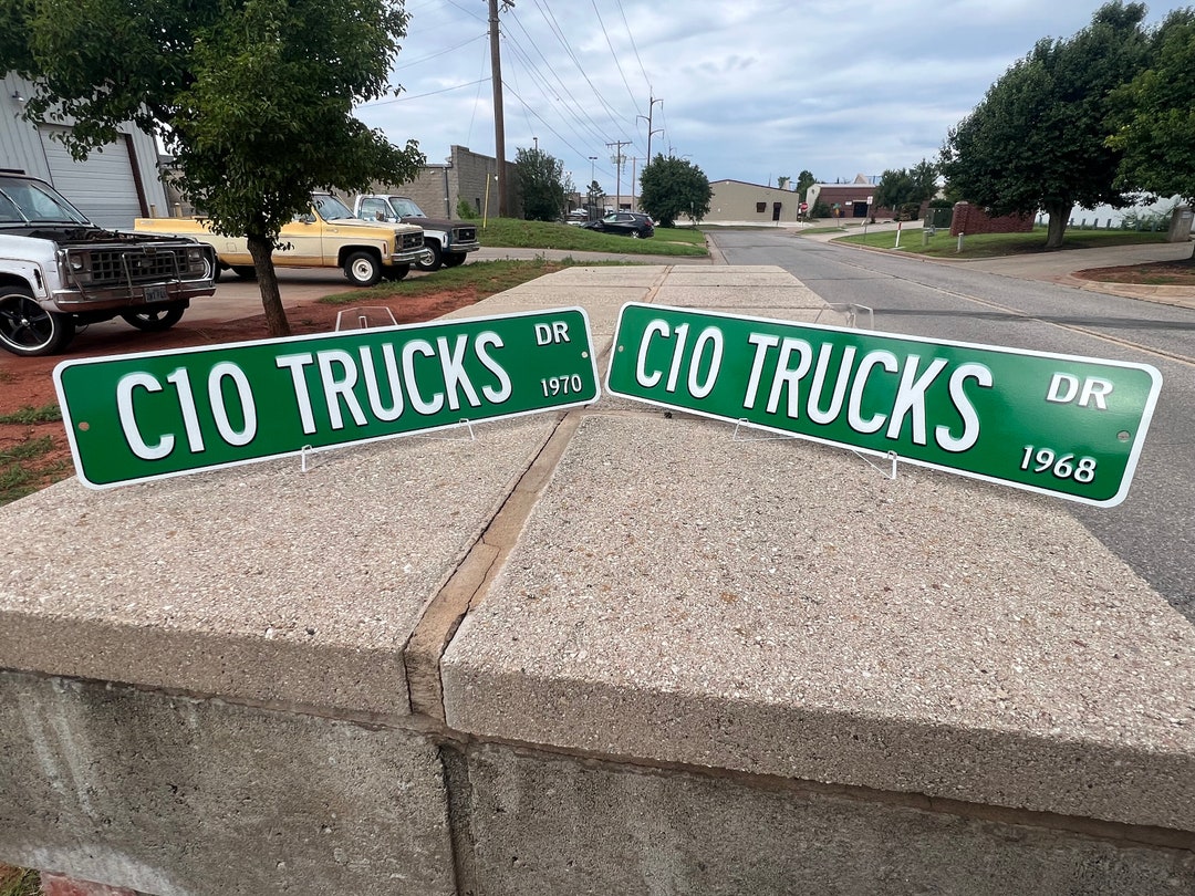 Custom Chevy GMC C10 Trucks Truck Street Sign - Choose Your Year ...
