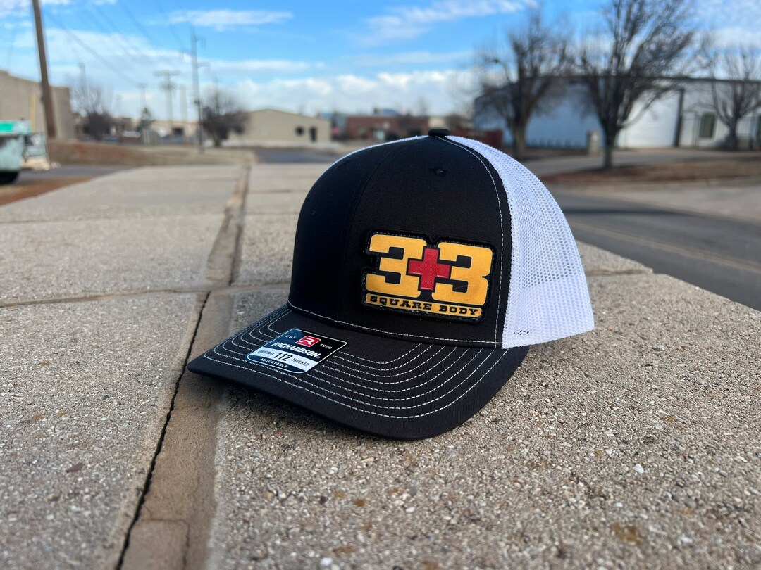 3+3 Crew Cab Chevy GMC Squarebody Mesh Trucker Hat - High Quality ...