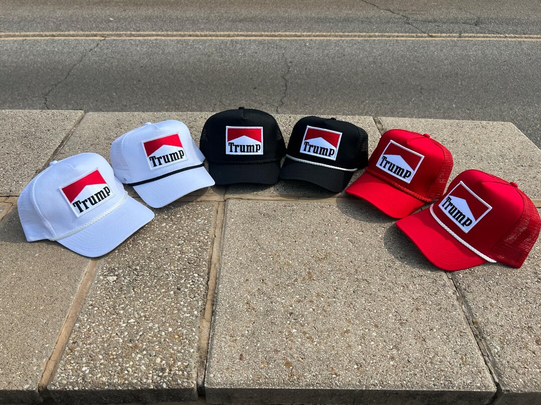 Trump for President 2024 Vintage Rope Style Trucker Hat With Marlboro ...