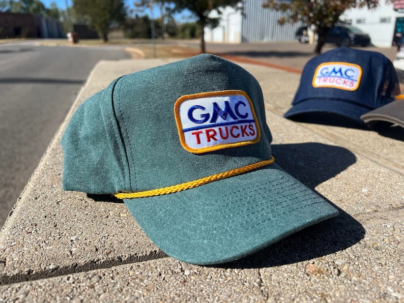 Vintage GMC Trucker Hat – Rope Snapback, Classic Logo - Etsy
