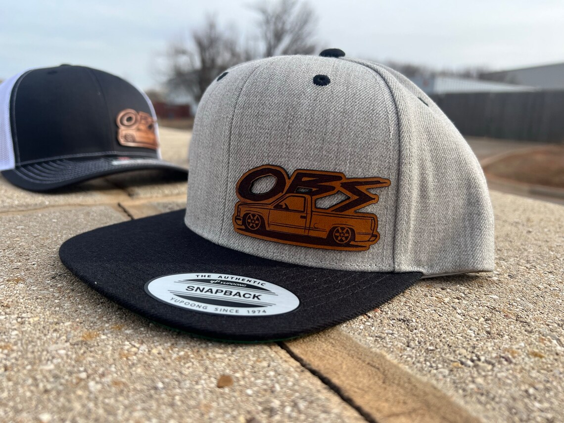 Chevy GMC Sierra Silverado OBS Nation Leather Snap Back - Etsy