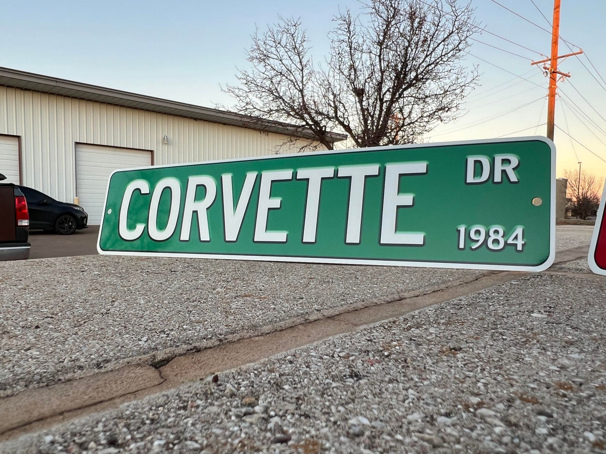 Custom CORVETTE CHEVY VETTE Street Sign - Choose Your Year & Postal ...