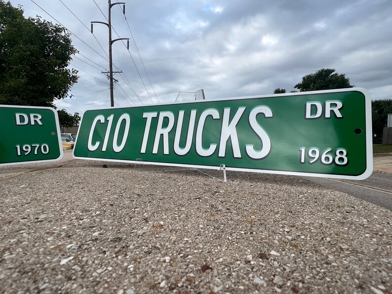 Custom Chevy GMC C10 Trucks Truck Street Sign - Choose Your Year ...
